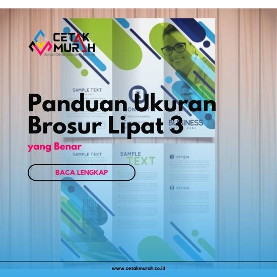 Cetak Murah Online - Panduan Ukuran Brosur Lipat 3 yang Benar