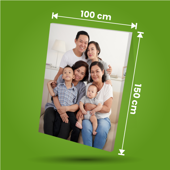 Paket Cetak Banner 100x150 cm dengan Frame Kayu Ha